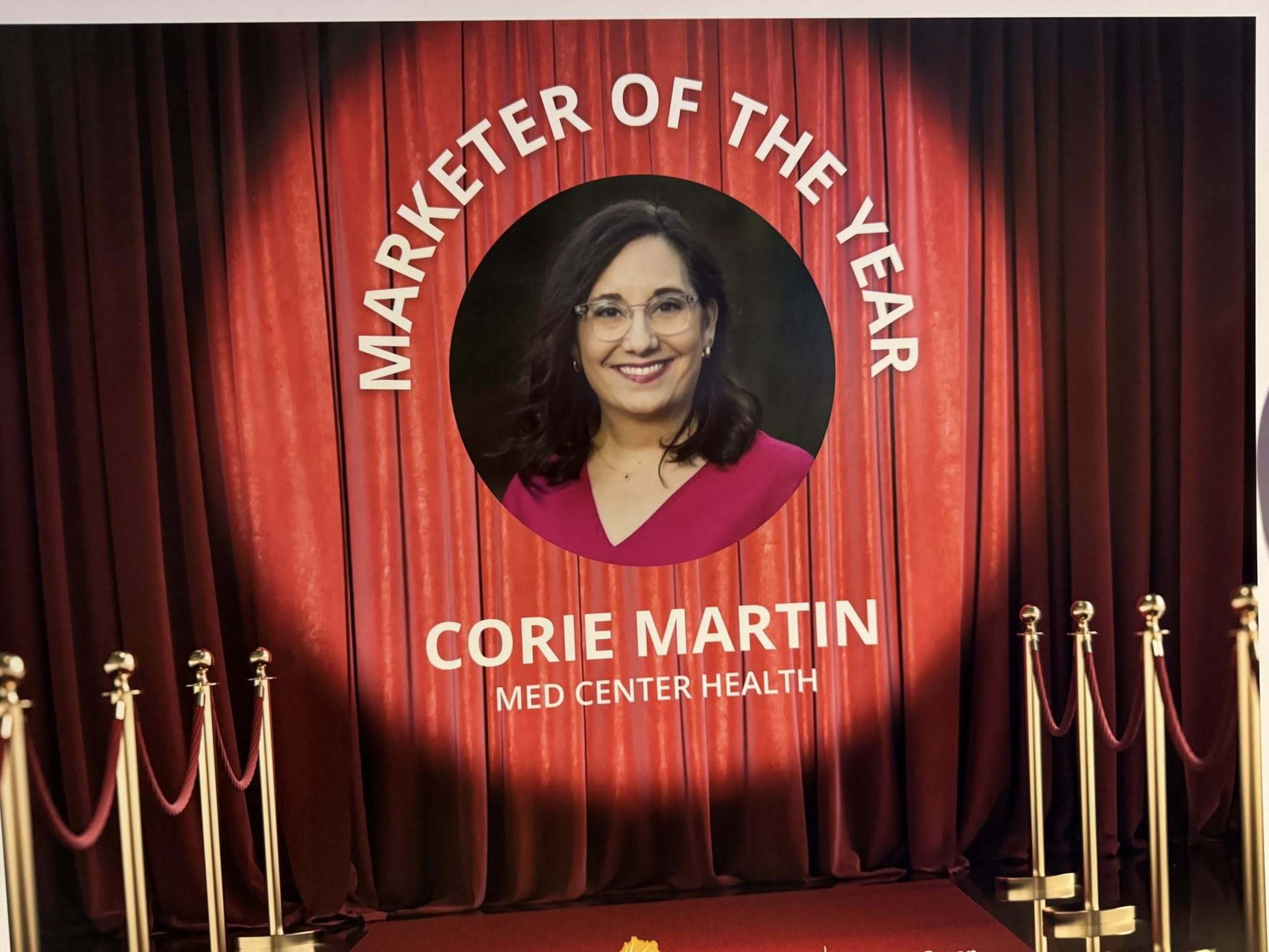 Corie Martin wins Marketer of the Year – Med Center Health