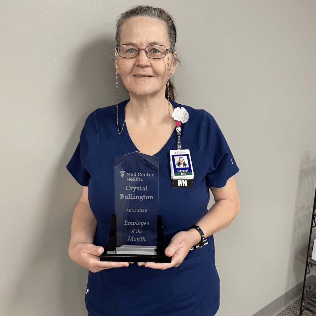 April Employee of the Month – Crystal Bullington – Med Center Health