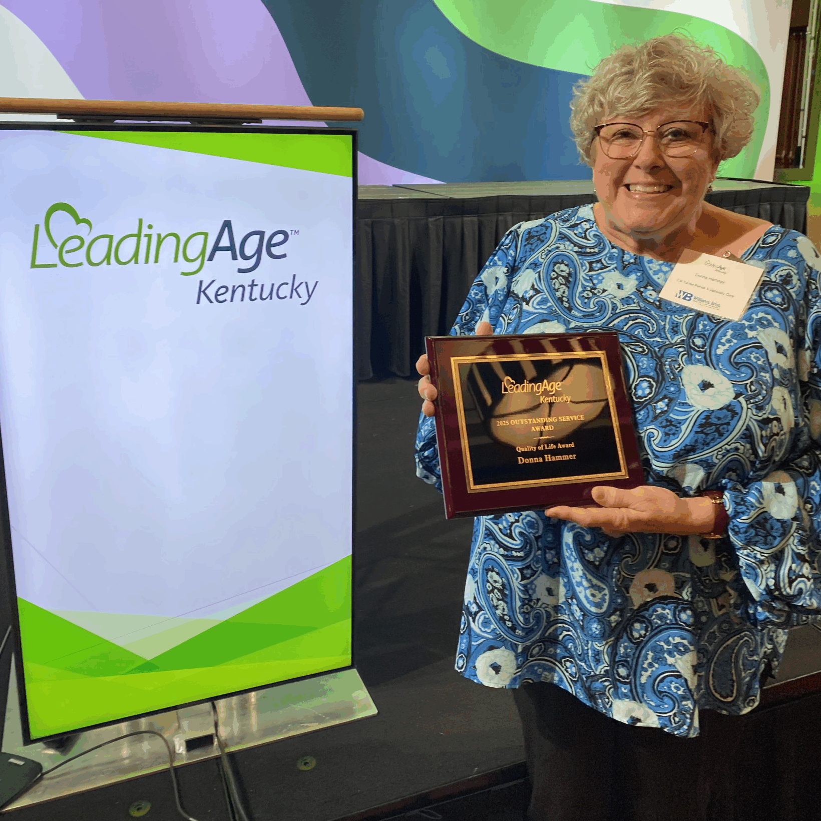 Donna Hammer wins Quality of Life Award – Med Center Health
