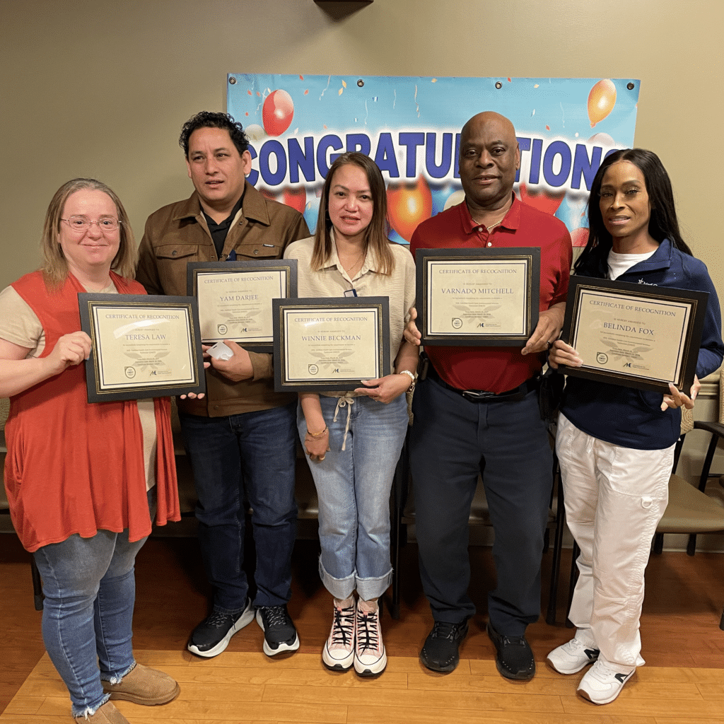 EVS team celebrates Certified Healthcare Environmental Services ...