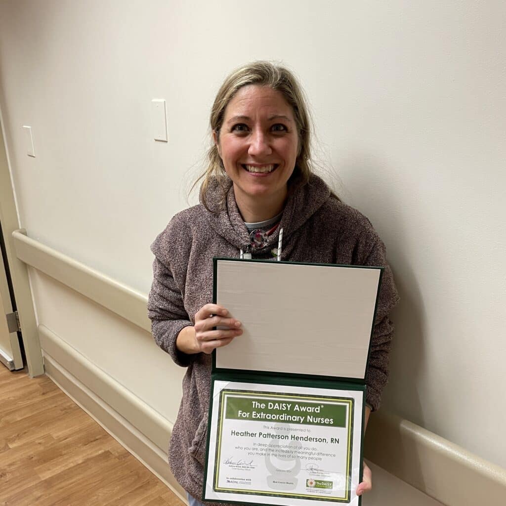 Heather Patterson Henderson Receives DAISY Award – Med Center Health