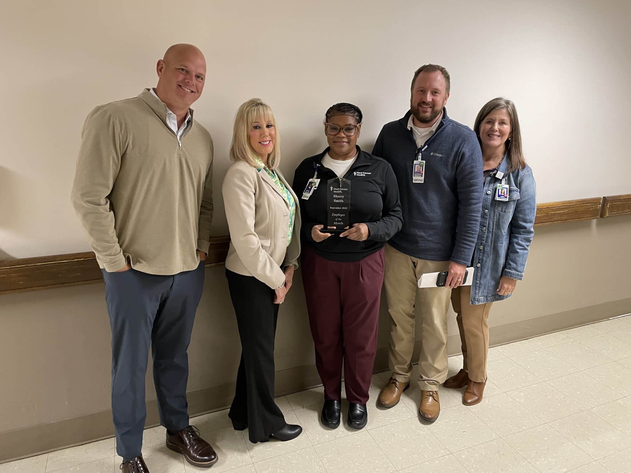 September Employee of the Month – Sherry Smith – Med Center Health
