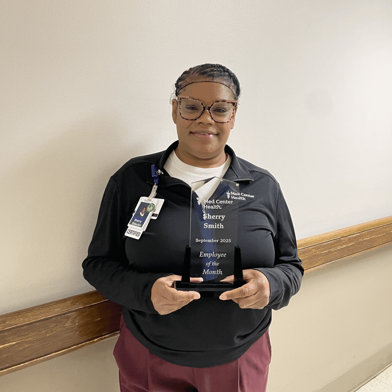 September Employee of the Month – Sherry Smith – Med Center Health